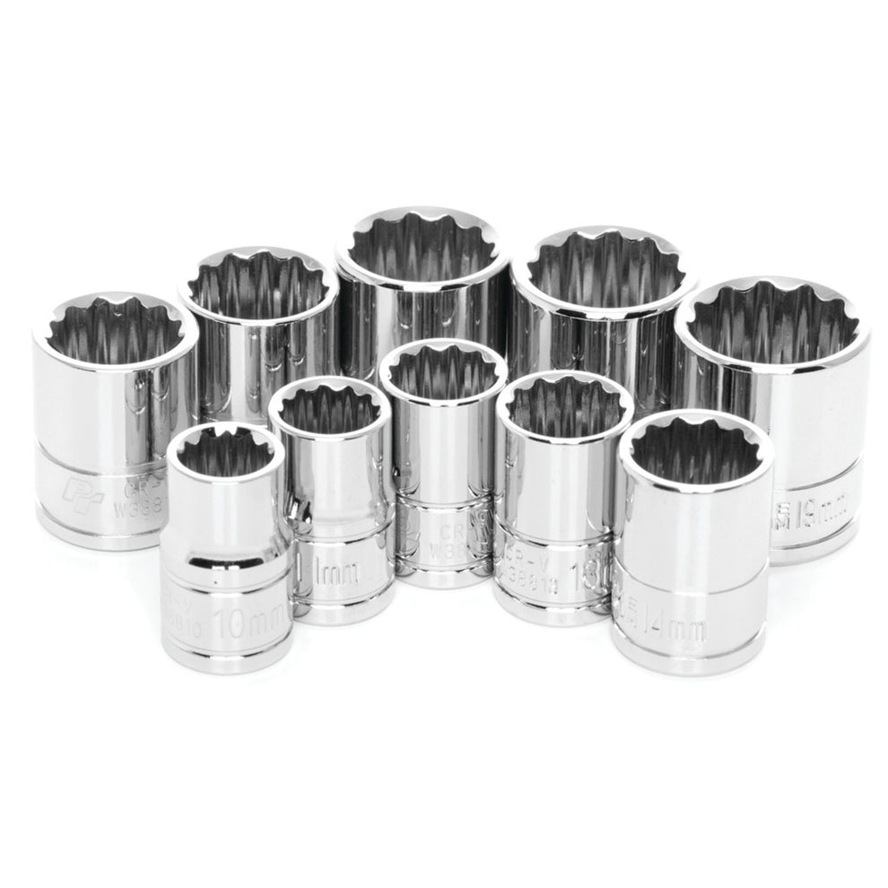10 pc. 3/8" Dr. 12pt Metric Socket Set – Louis Industrial LIG